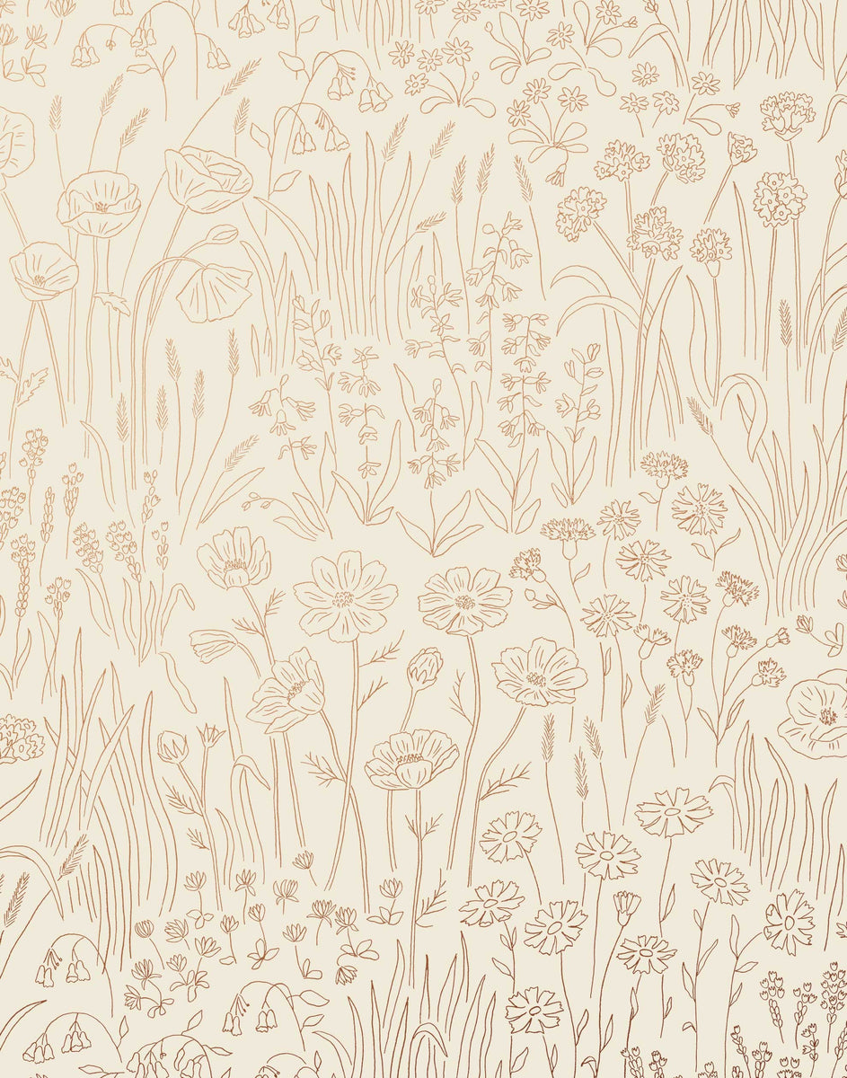 Alpine Garden Tonal Wallpaper | Hygge & West