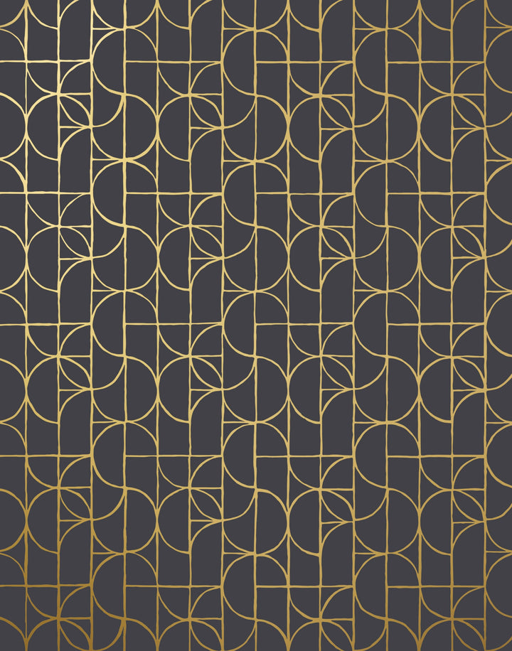 gold geometric pattern wallpaper