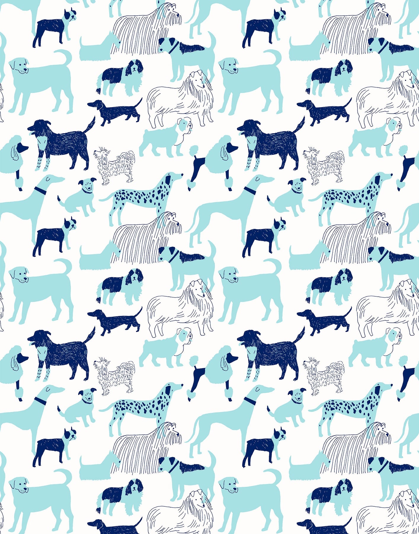 Dog Pattern Wallpaper