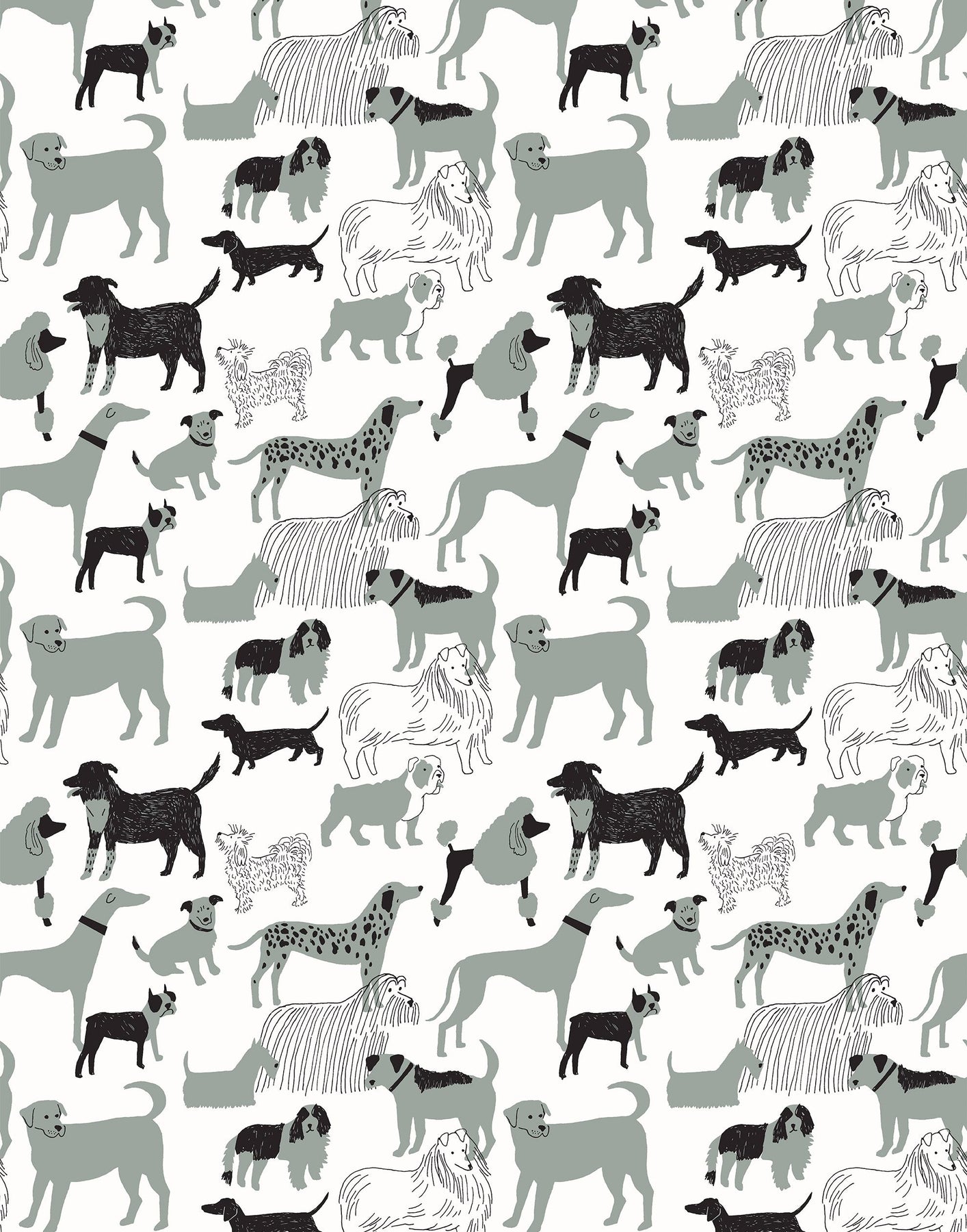 Dog Pattern Wallpaper