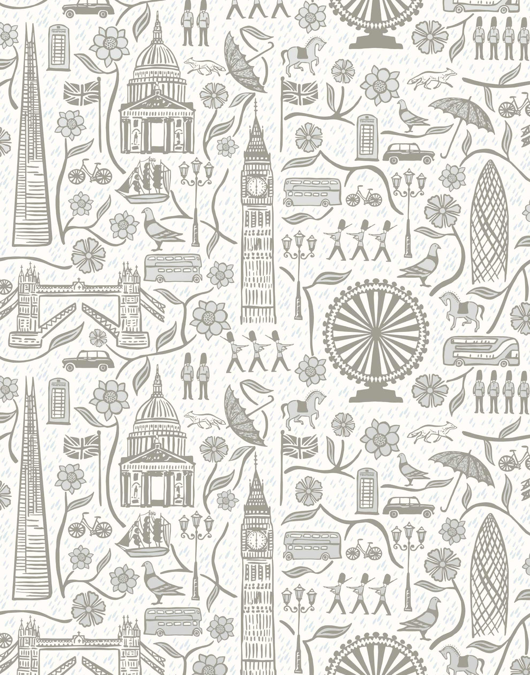 london pattern wallpaper