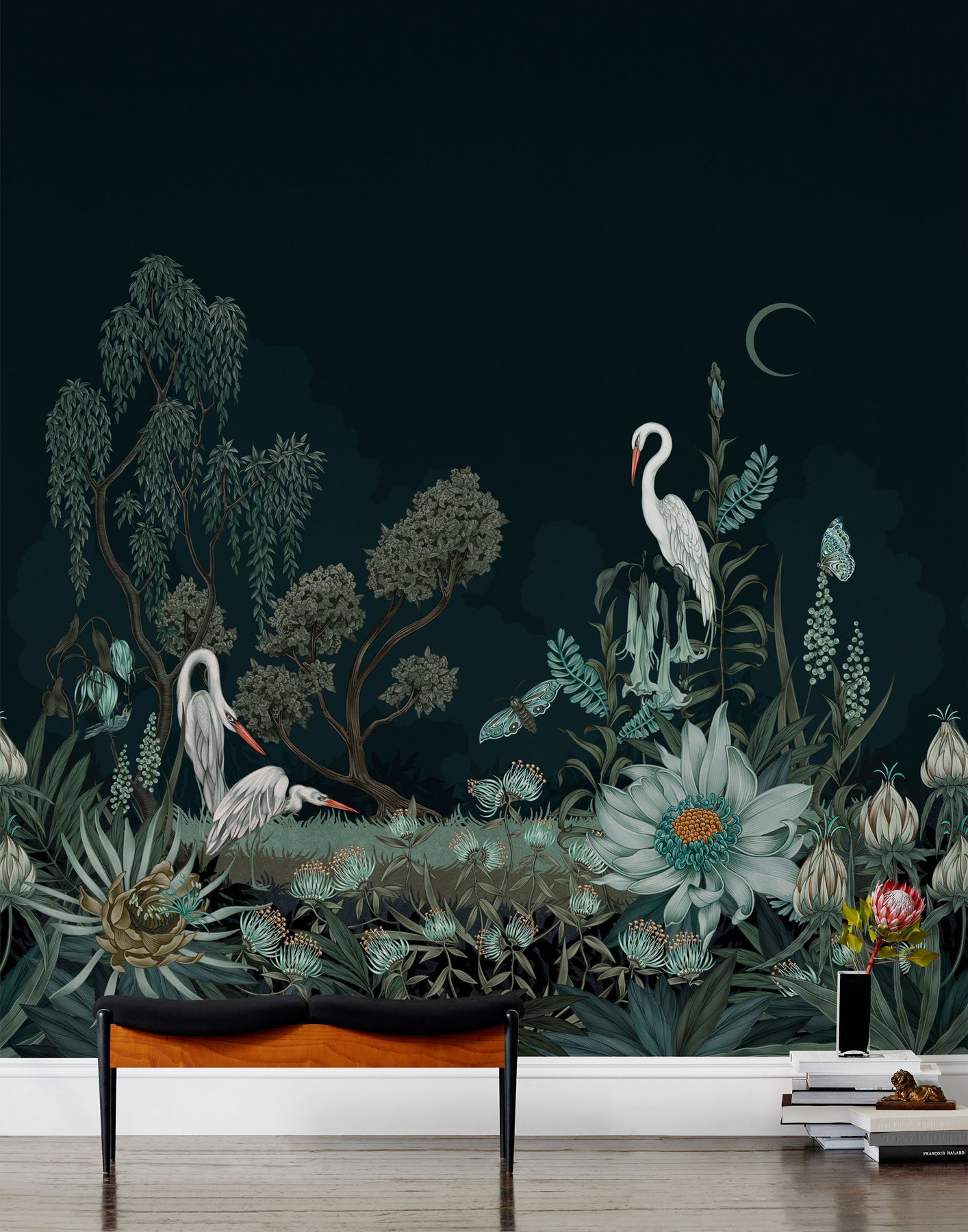 wallpaper herons