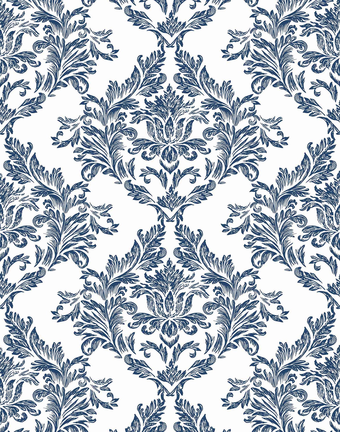 Blue Damask Desktop Background